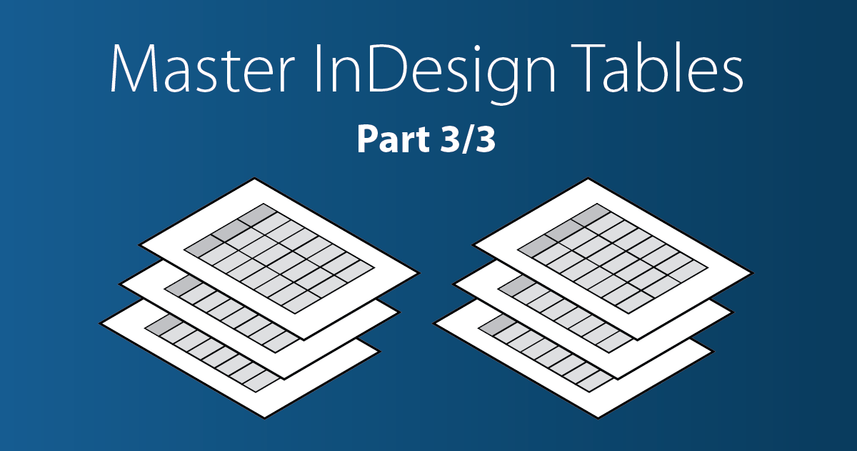 InDesign Table Styles Step By Step Tutorial Redokun