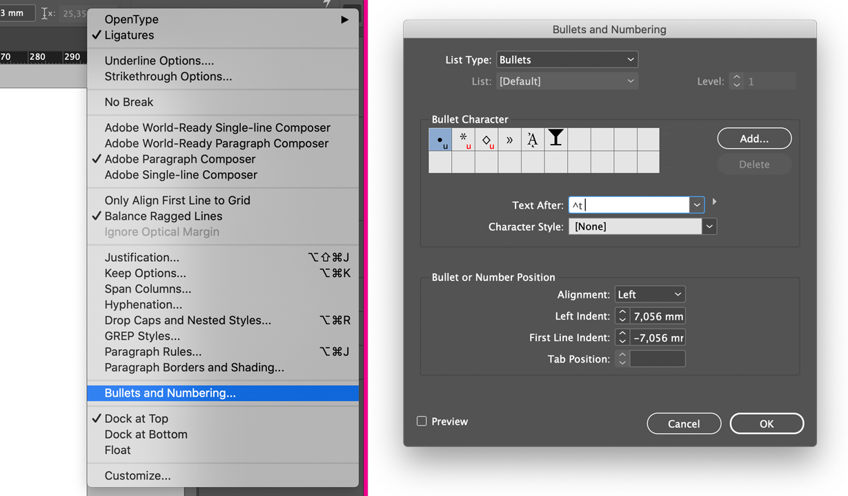 How To Add Bullet Points In InDesign
