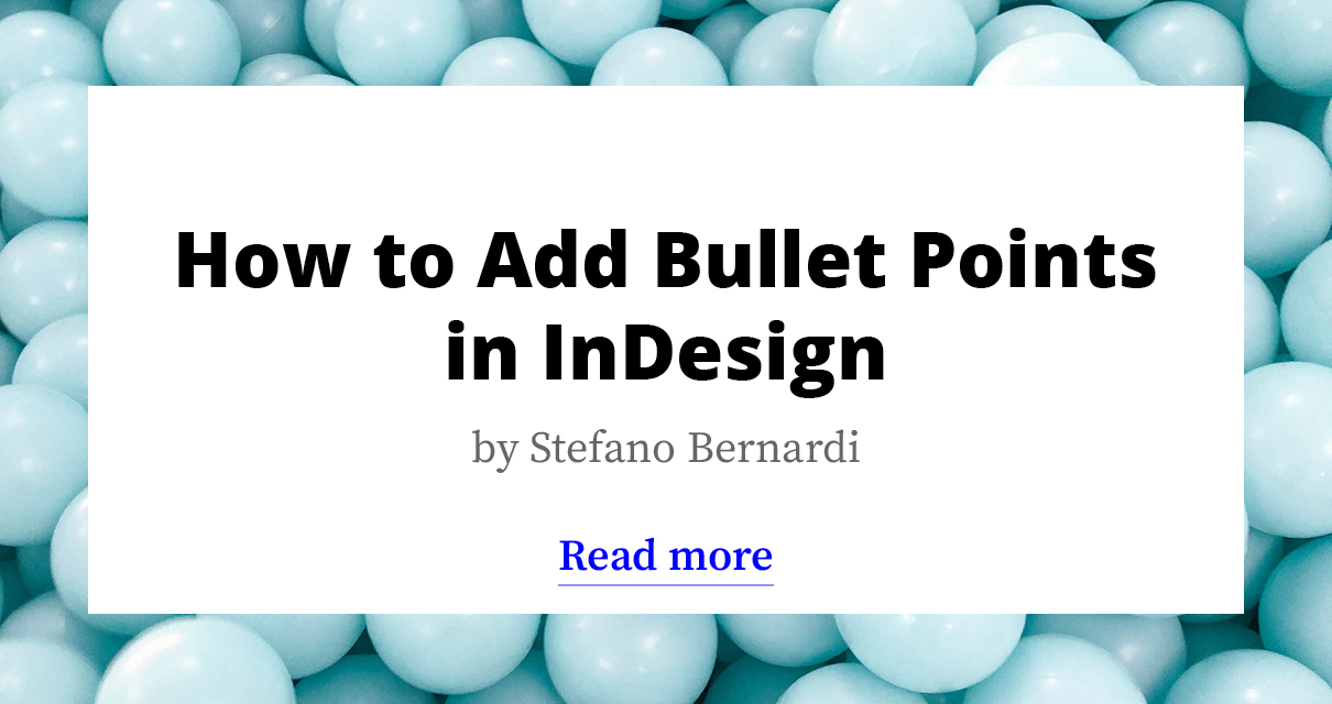 How To Add Bullet Points In InDesign Essential Tutorial Redokun