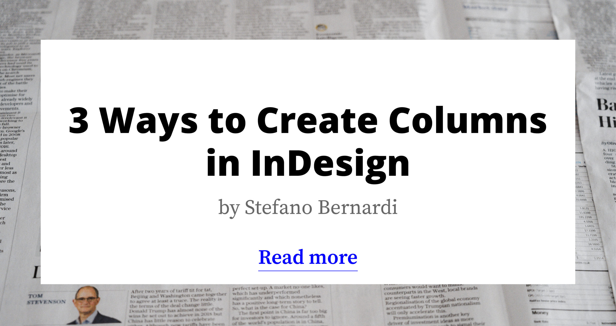 The 3 Ways To Create Columns In InDesign Redokun